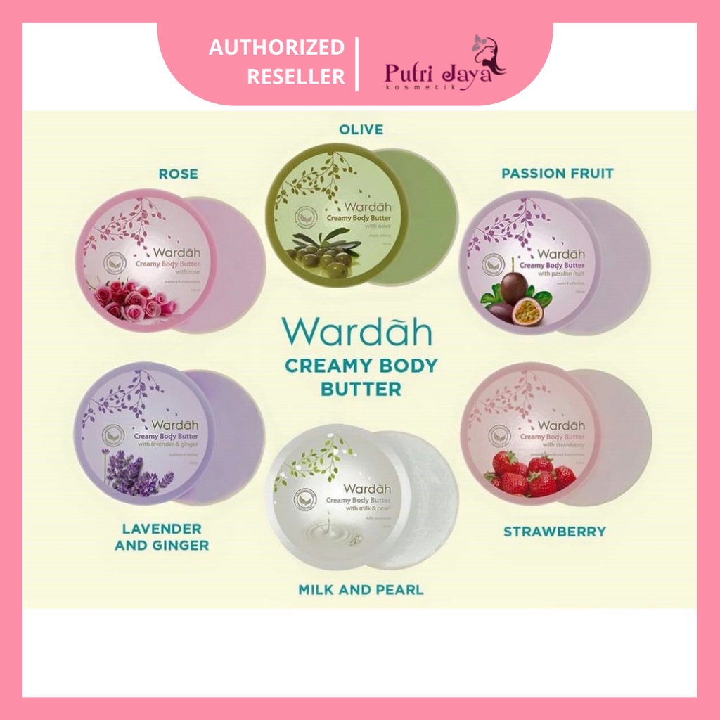 Jual WARDAH CREAMY BODY BUTTER | 50ML 100ML 150ML Indonesia|Shopee ...
