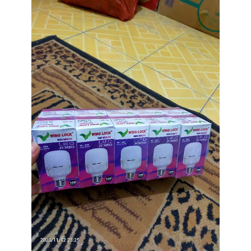 Jual lampu tabung LED 10watt winglock/ panaLED putih WL-899 cool white paket 10pc | Shopee Indonesia