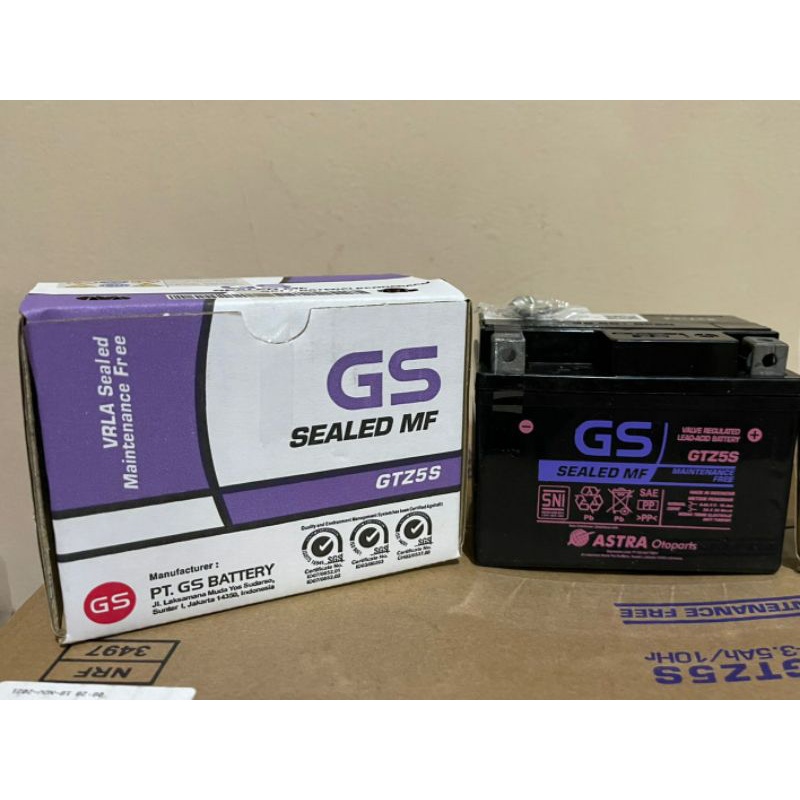 Jual BATERAI ACCU/AKI GTZ-5S GS TIPE ACCU KERING BEAT,VARIO110,SUPRA X ...