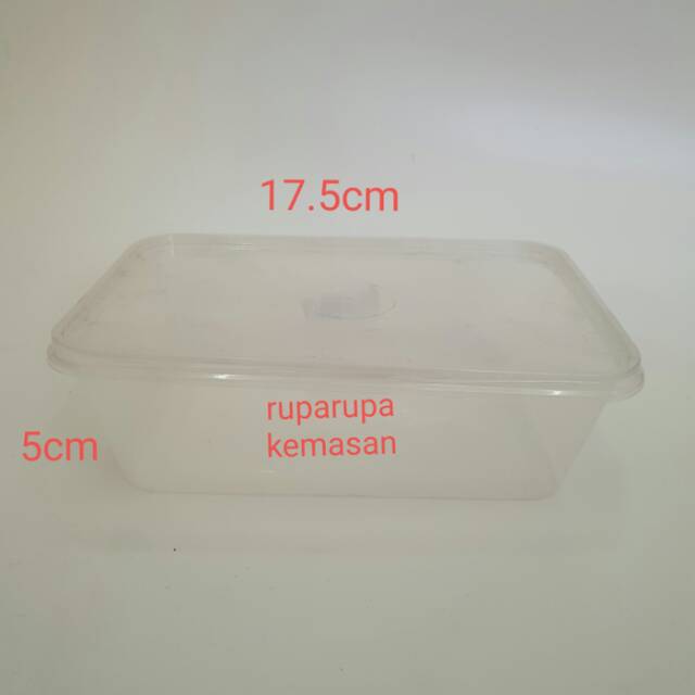 Jual Thinwall Kotak Makan Plastik 750ml Wadah Plastik Tutup Shopee