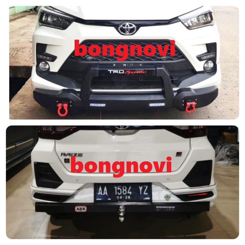 Jual Paket Tanduk Bumper Depan dan Towing Belakang Mobil Rocky Raize ...