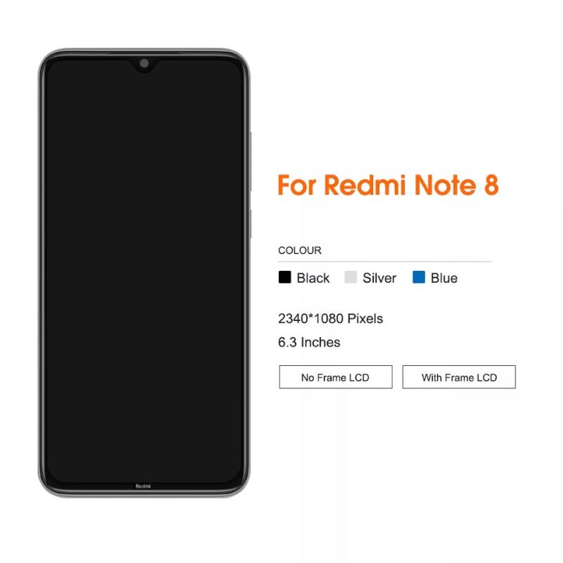 Jual Lcd Redmi note 8 Original hitam | Shopee Indonesia