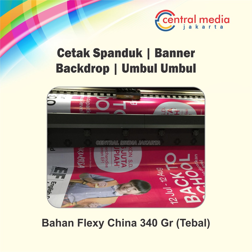 Jual Cetak Spanduk Flexy China 340 Gr Hi Res Banner Baliho Outdoor | Shopee Indonesia