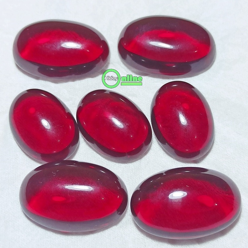 Jual BATU MERAH SIAM / MERAH DELIMA JUMBO 30MM | Shopee Indonesia