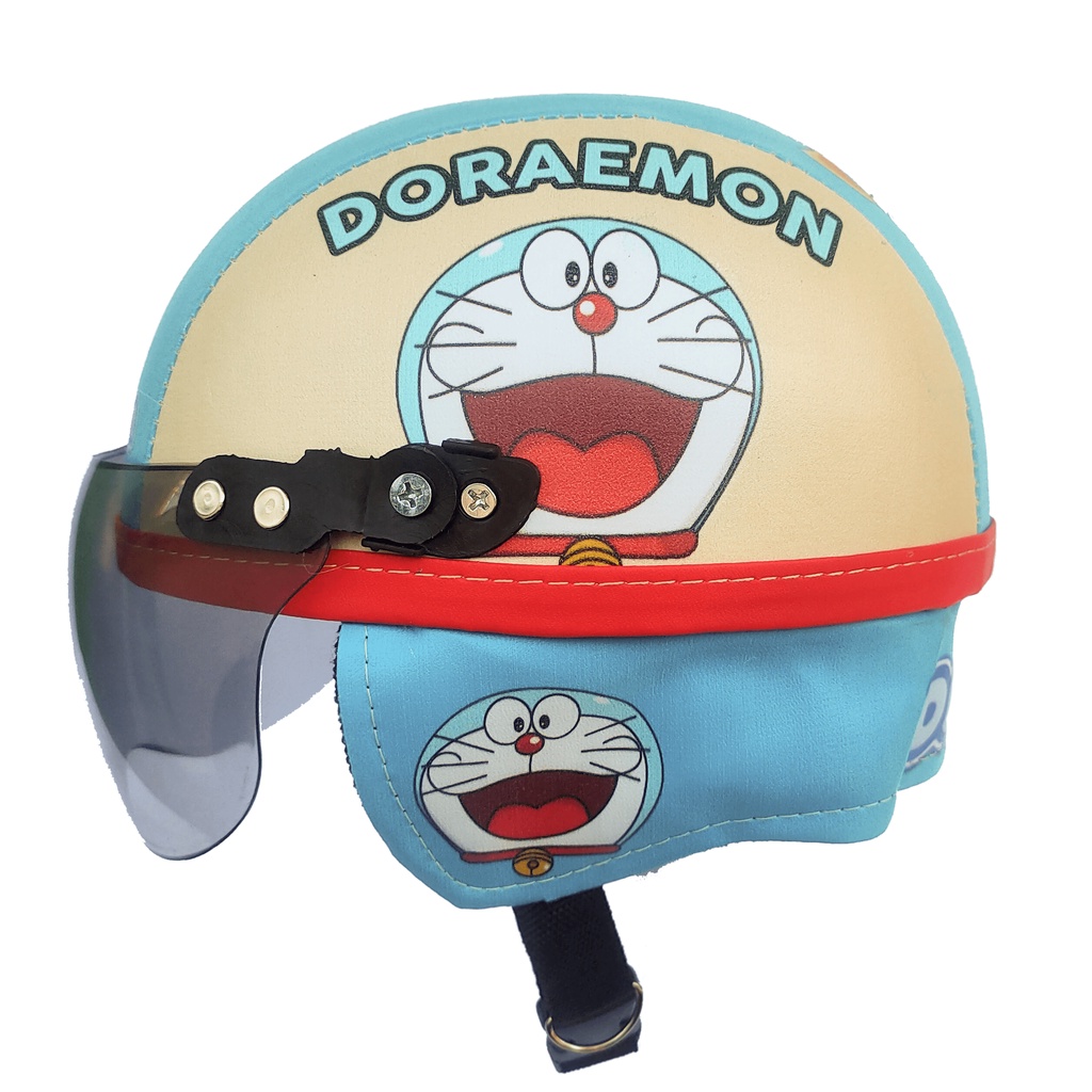 Jual Helm retro anak anak Lucu motif Doraemon 2 sampai 5 tahun - Krem ...