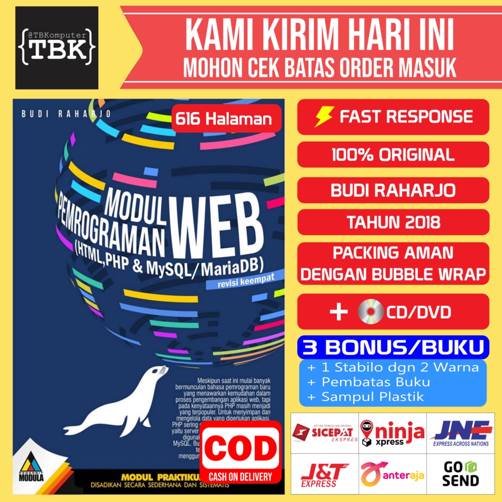 Jual BUKU MODUL PEMROGRAMAN WEB HTML PHP DAN MYSQL BUDI RAHARJO ... Jual BUKU MODUL PEMROGRAMAN WEB HTML PHP DAN MYSQL BUDI RAHARJO ...