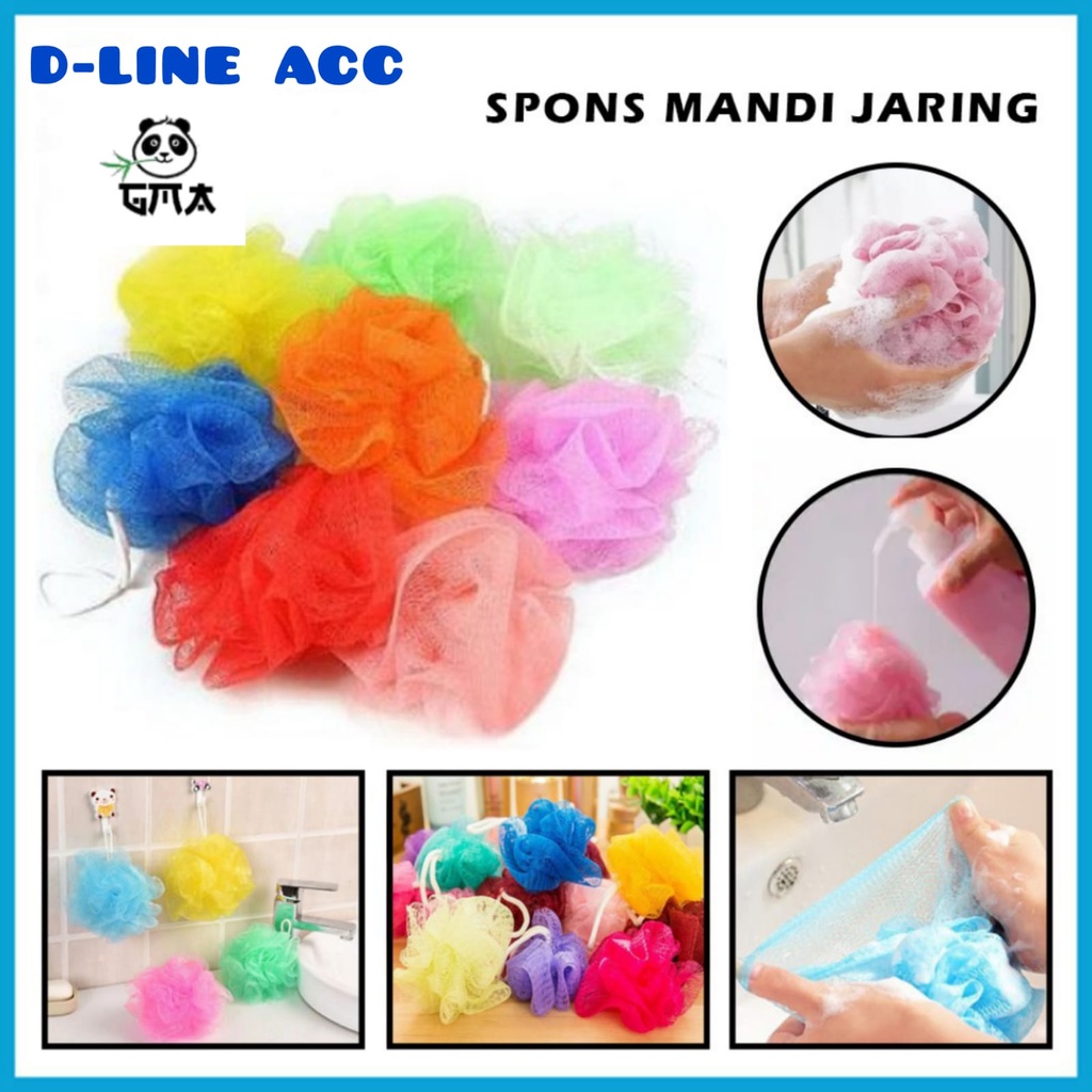 Jual SPONS MANDI JARING SPON MANDI GOSOK SPONGE MANDI SHOWER NET SPON ...