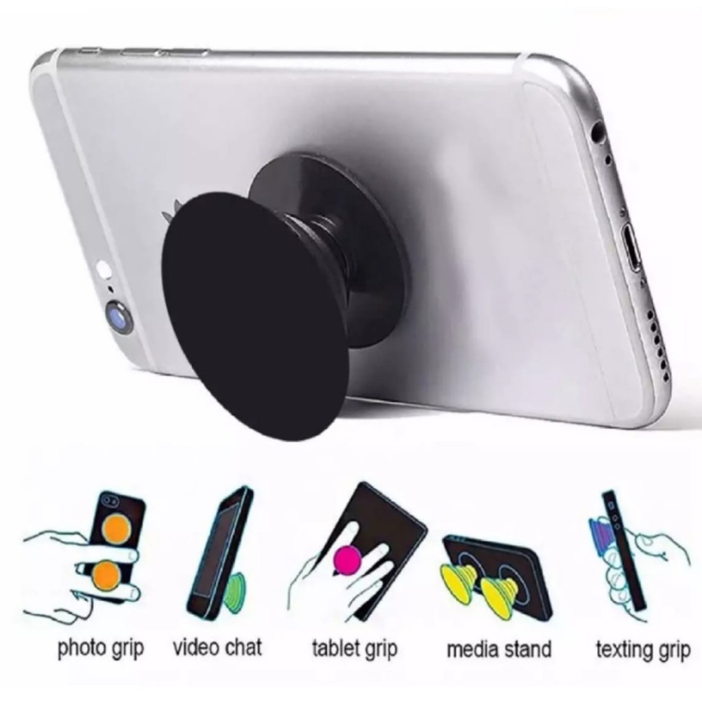 Jual Pop socket polos warna hitam polos | Shopee Indonesia