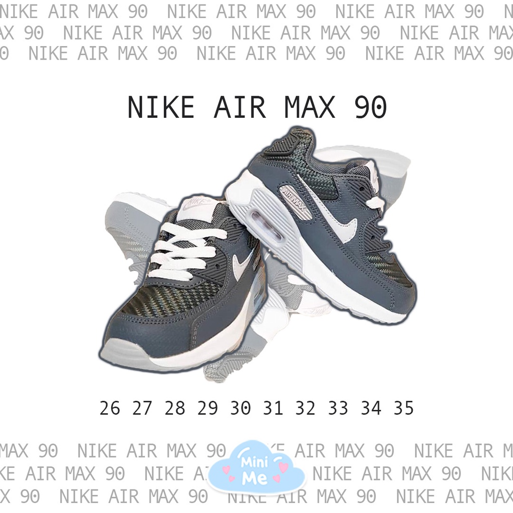 Jual Mini Me Nike Air Max 90 for Kids (Grey) | Shopee Indonesia