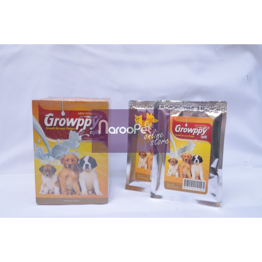 Jual Susu Anjing Growppy Milk Growth for your puppy 1 Box (Susu Anjing Box) | Shopee Indonesia