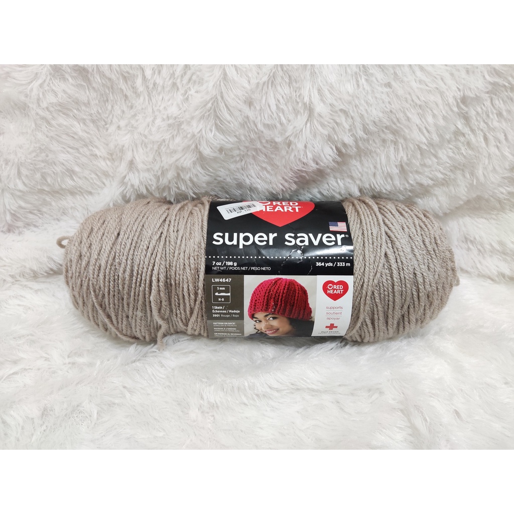 Jual Sale! Benang Rajut Red Heart Super Saver Yarn #0326 (Oatmeal ...