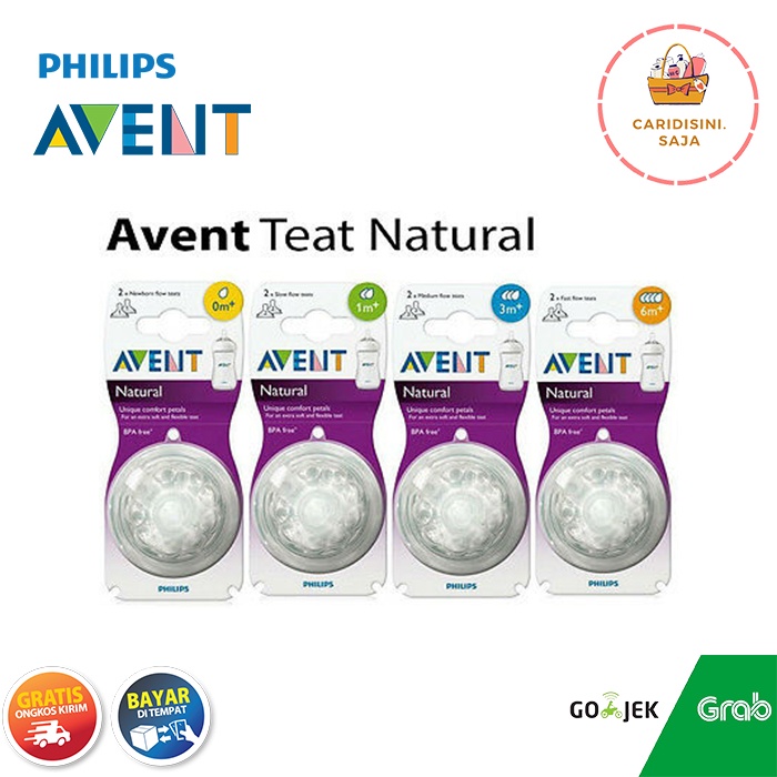 Jual Philips Avent Teat Natural /Dot Avent / Nipple Avent 100% Original ...
