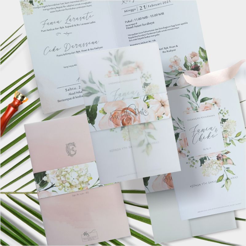 undangan pernikahan soft cover pink by Undangan samawa | Shopee Indonesia