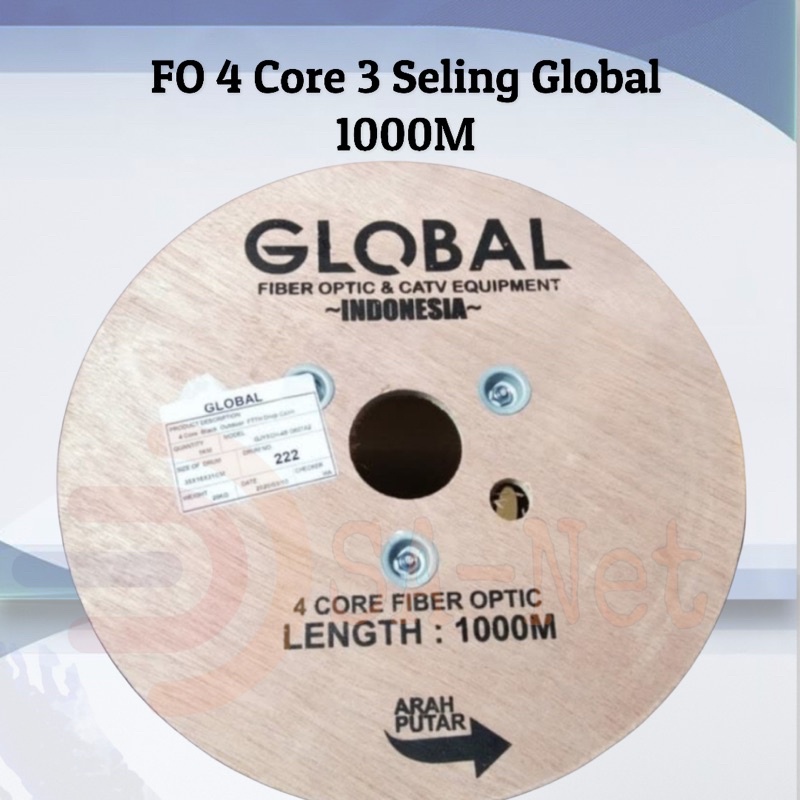 Jual GLOBAL 4 CORE 3 SELING 1KM / 1000M - DROPCORE KABEL FO FIBER OPTIK ... Jual GLOBAL 4 CORE 3 SELING 1KM / 1000M - DROPCORE KABEL FO FIBER OPTIK ...