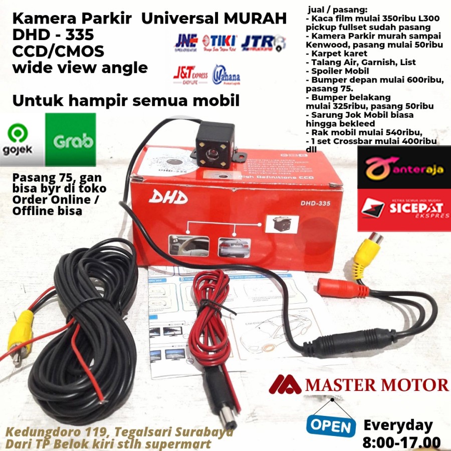 Jual Kamera Parkir Belakang DHD 335 CCD CMOS Universal Rearcam Mundur Xpander Ayla Sigra Calya ...