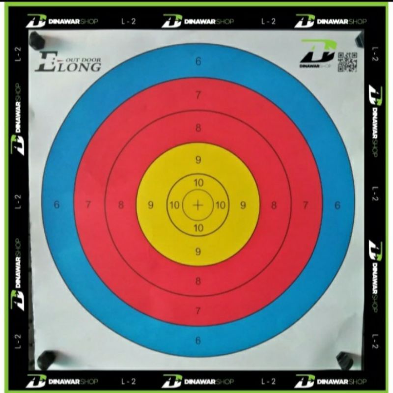 Jual Face Target /Sasaran Anak Panah 40 cm x 40 cm | Shopee Indonesia