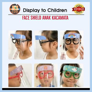 Jual Alat pelindung muka Anak/Face shiled Anak Kacamata Dengan Frame ...