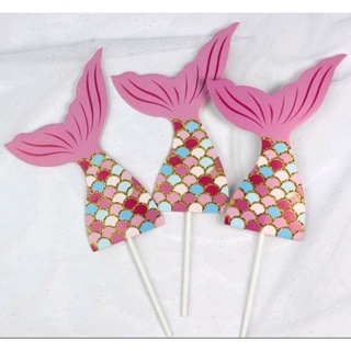 Jual Topper Ekor Mermaid Gitter, Hiasan Kue Mermaid Tail, Mainan ...