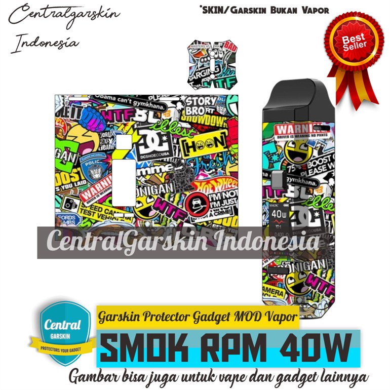Jual ⭐⭐⭐⭐⭐ Garskin SKIN SMOK RPM bomb stiker Tokidoki (Hanya Garskin ...