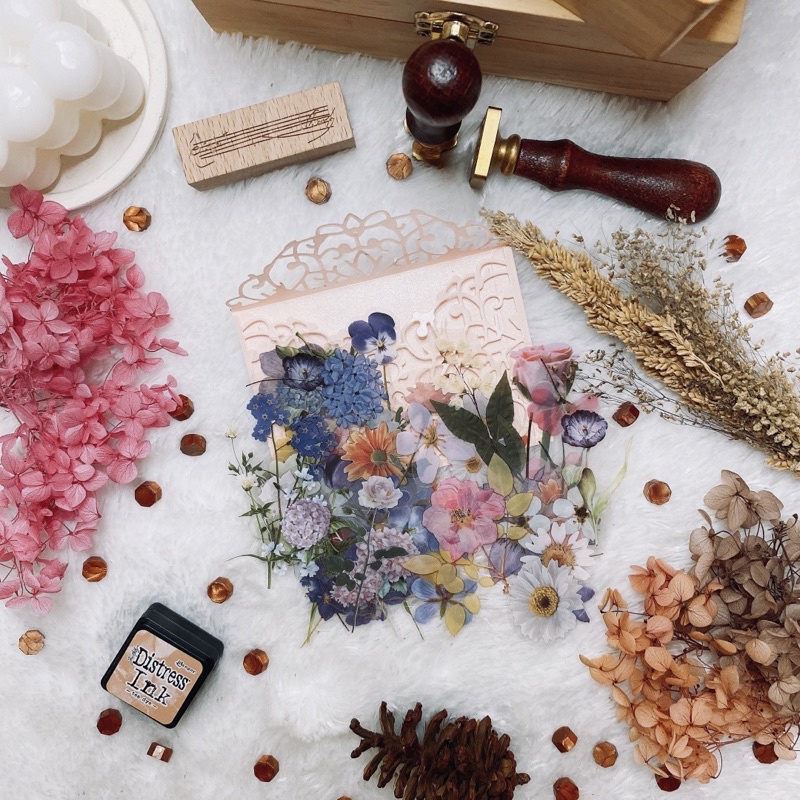 Jual 50 sticker bunga mixed.. | Shopee Indonesia