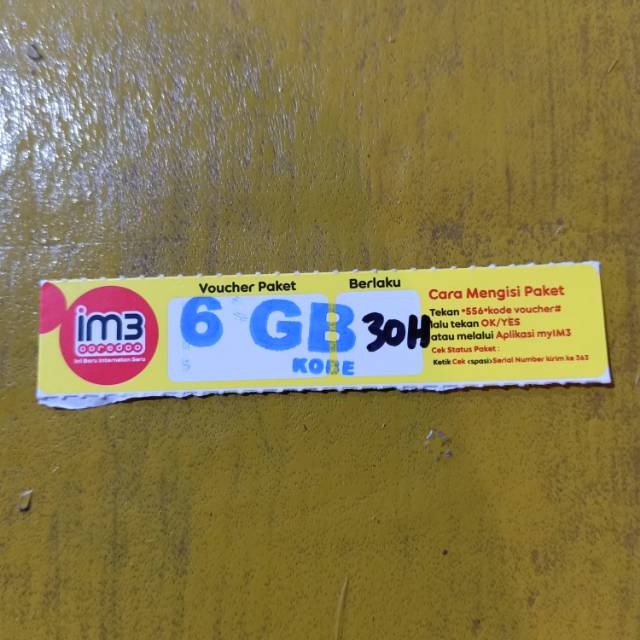 Jual Voucher Indosat 6GB Combo (kirim fisik) | Shopee Indonesia