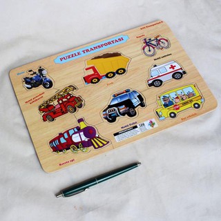 Jual Puzzle Kendaraan - Puzel Puzle Pazel Transportasi - Partikel Kayu ...