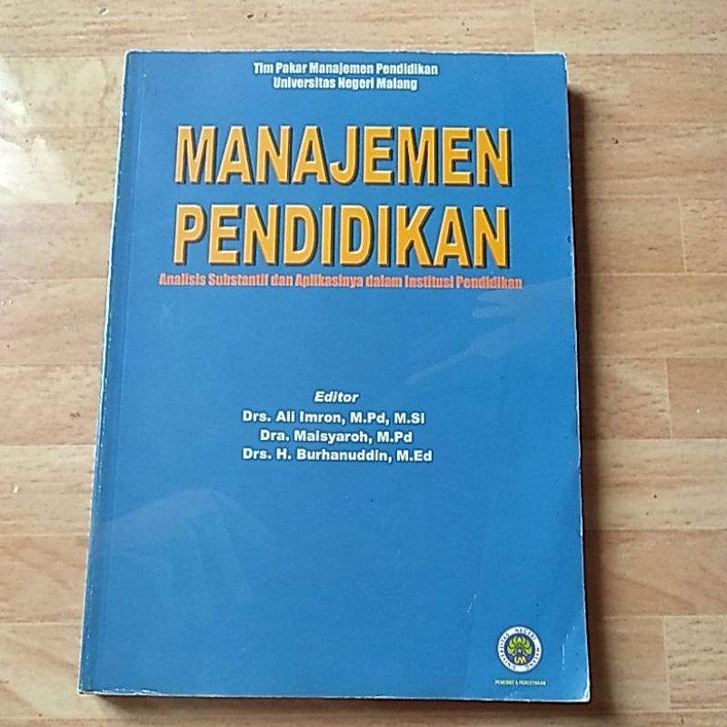 Jual MANAJEMEN PENDIDIKAN (ANALISIS SUBSTANTIF DAN APLIKASINYA DALAM ...