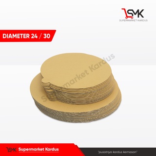 Jual Kardus Lembaran B flute Lingkaran 24&30 cm laye/karton/sheet ...