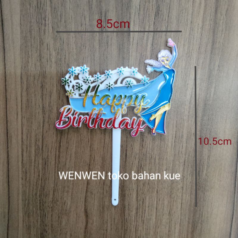 Jual Topper Plastik HBD karakter frozen | Shopee Indonesia