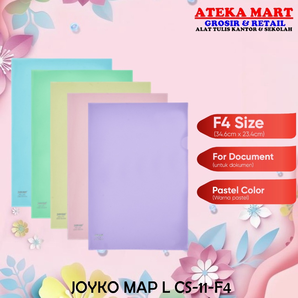 Jual [PAK/12PCS] JOYKO MAP L CS-11-F4/ CLEAR SLEEVES | Shopee Indonesia
