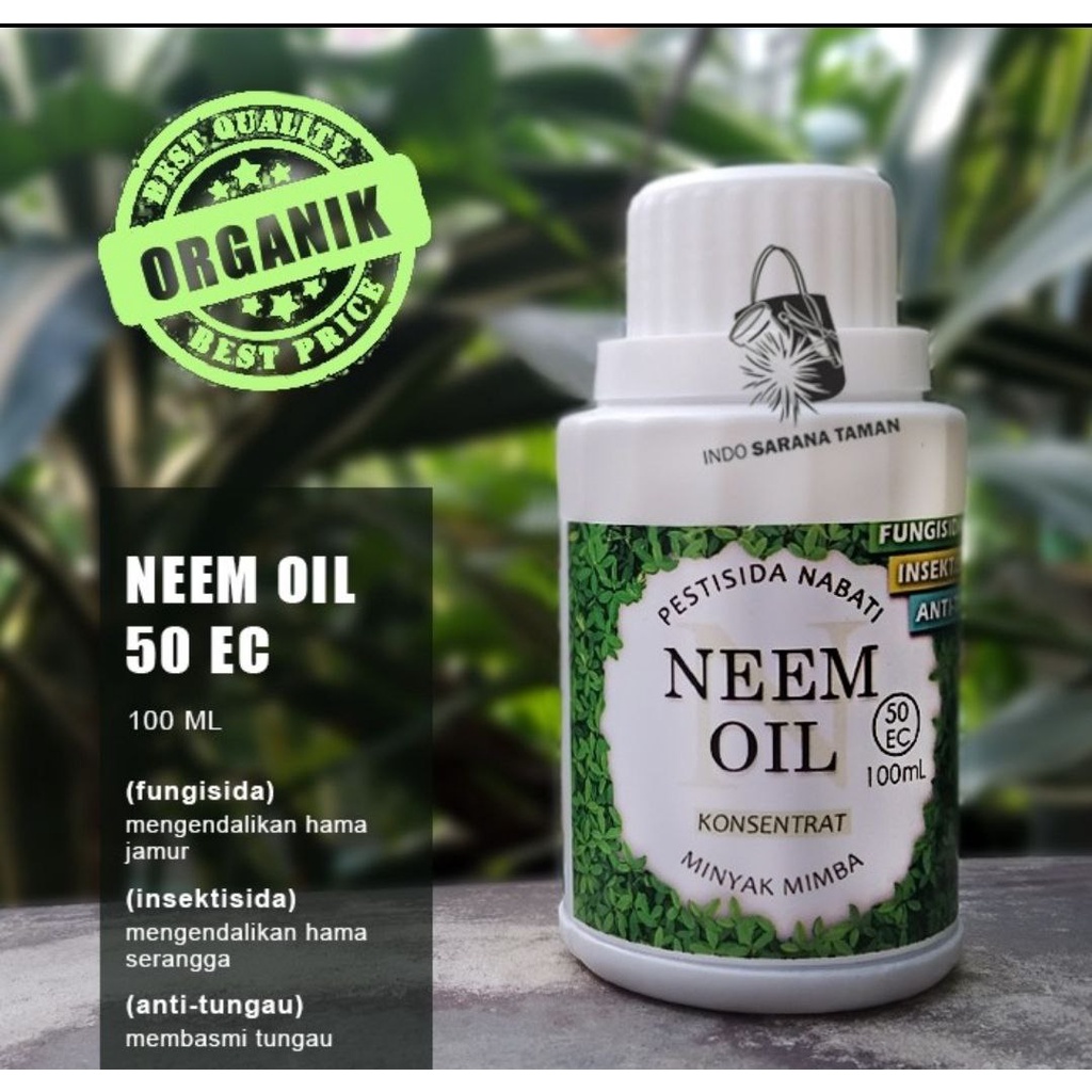Jual PESTISIDA NABATI NEEM OIL 100ml Fungisida Insektisida Anti Tungau ...