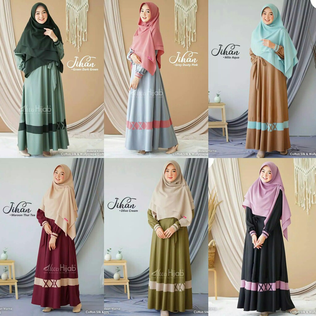Jual DISKON - JIHAN SYARI - Fashion Muslim - syari cantik | Shopee ...