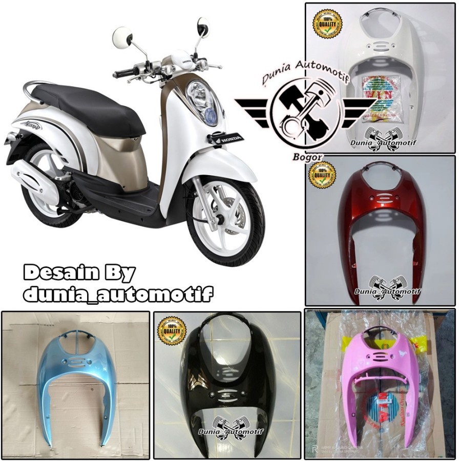 Jual Panel Tameng Body Bodi Depan Honda Scoopy Karbu 2010 2011 2012 ...