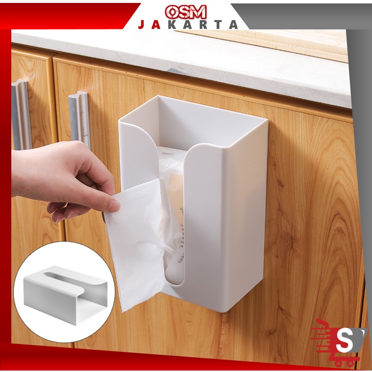 Jual OSM JKT H5245 Tempat Tissue Tempel Dinding Dapur Toilet / Kotak ...