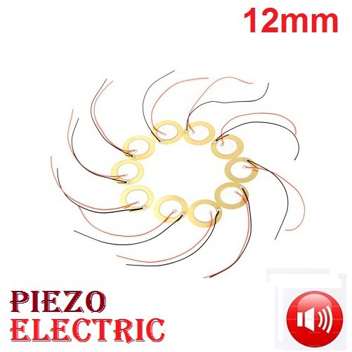 Jual Piezo Electric Ceramic Buzzer 12mm Element Sounder Sensor Sound Disc | Shopee Indonesia