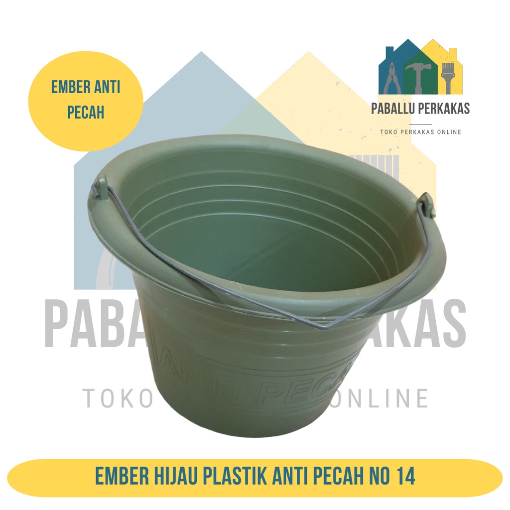 Jual Ember Plastik Anti Pecah No 14 / Ember Cor Anti Pecah No 14 ...