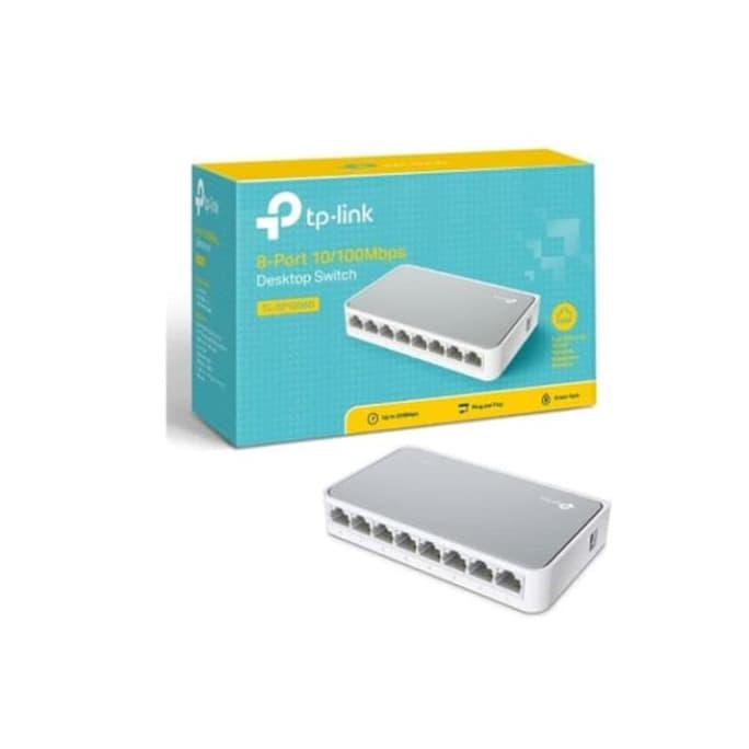 Jual TP-LINK TL-SF1008D 8 Port 10/100Mbps Desktop Switch / Swich Hub ...