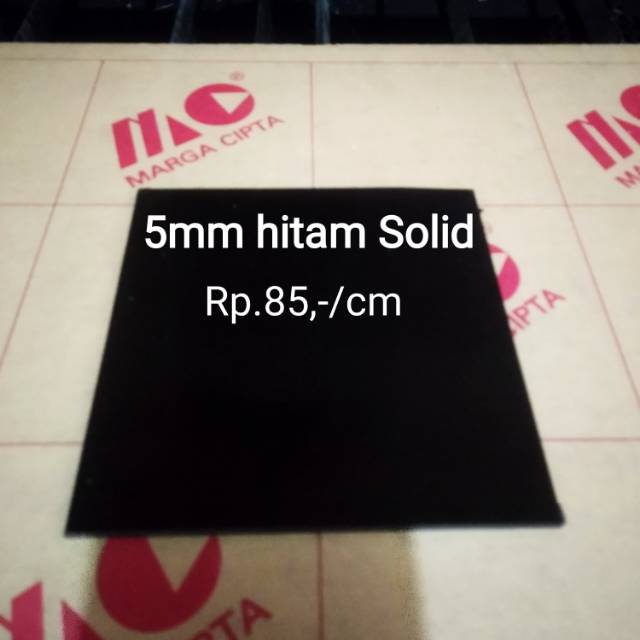 Jual Acrylic 5mm/ Akrilik custom/ lembaran mika/ sheet /solid hitam ...