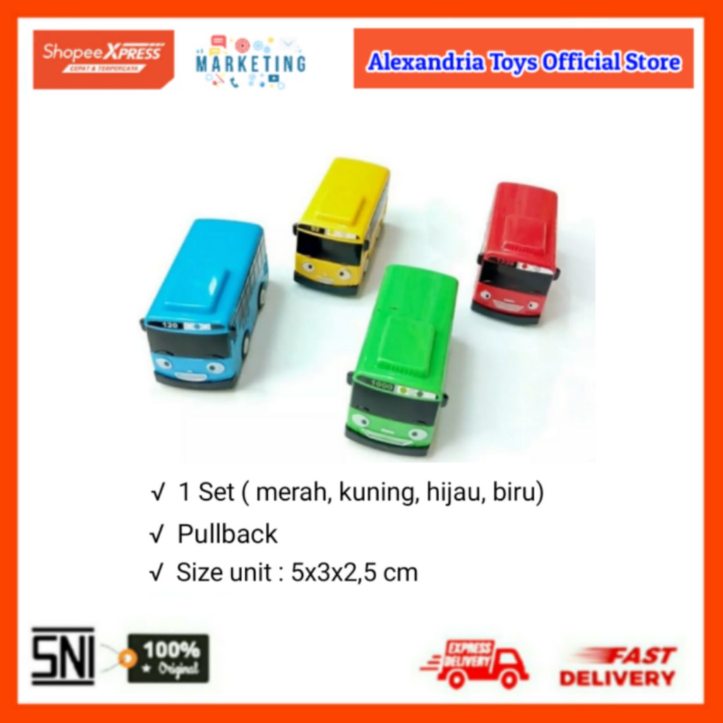 Jual Mobil Mobilan Bus Tayo Mini Pullback 4 pcs Mainan anak Bis Tayo ... Jual Mobil Mobilan Bus Tayo Mini Pullback 4 pcs Mainan anak Bis Tayo ...
