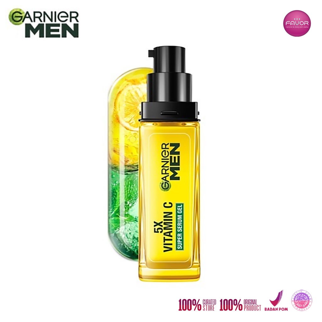 Jual Garnier Men Turbo Bright Super Serum Gel - Serum Wajah Pria | Shopee Indonesia