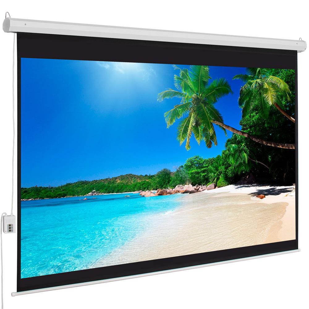 Screen Projector 100" Motorize - Layar Proyektor 100" Elektrik Otomatis ...