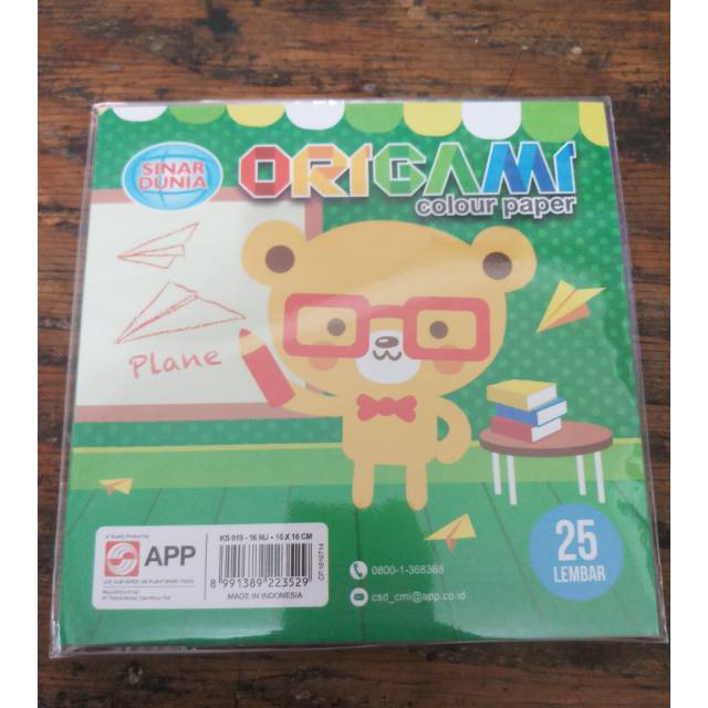 Jual Kertas Origami Besar Sinar Dunia Isi 25 Lembar Indonesia|Shopee ...