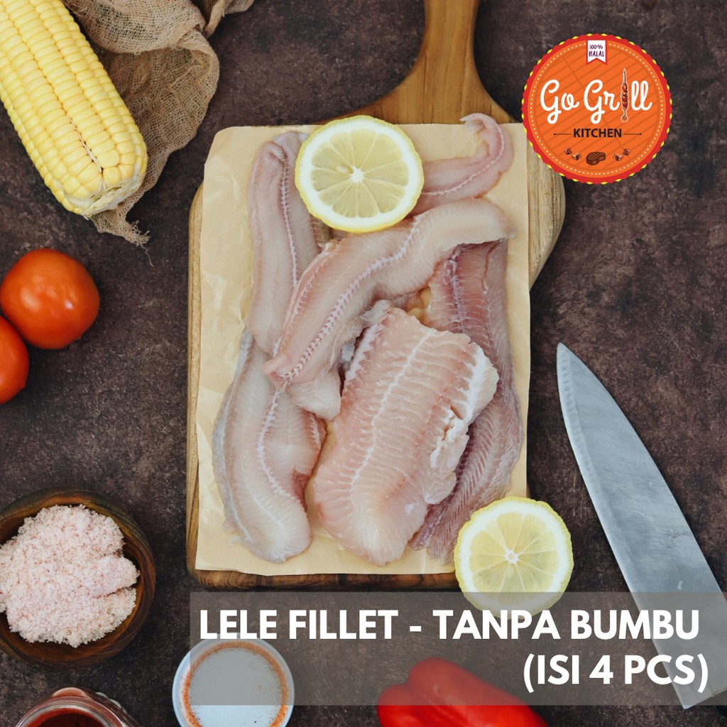 Jual Lele Fillet - Tanpa Bumbu (Isi 4 Pcs) | Shopee Indonesia