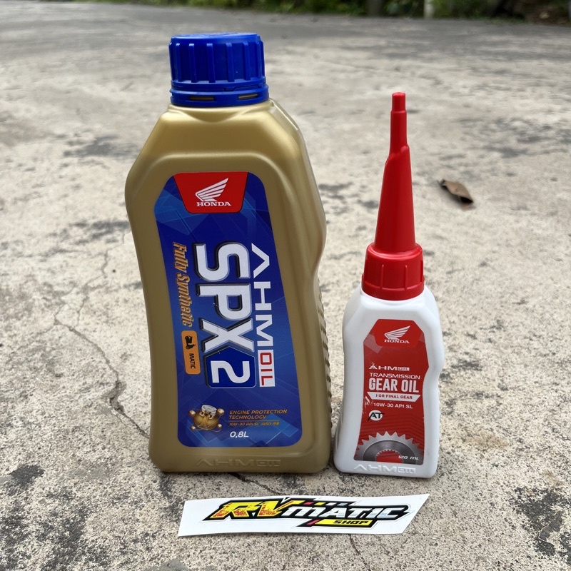 Jual OLI SPX 2 MATIC 0.8L + OLI GARDAN AHM ORIGINAL HONDA | Shopee ...