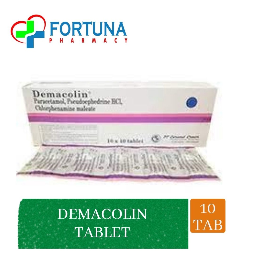 Jual DEMACOLIN KAPLET (1 strip isi 10 tablet) Indonesia|Shopee Indonesia