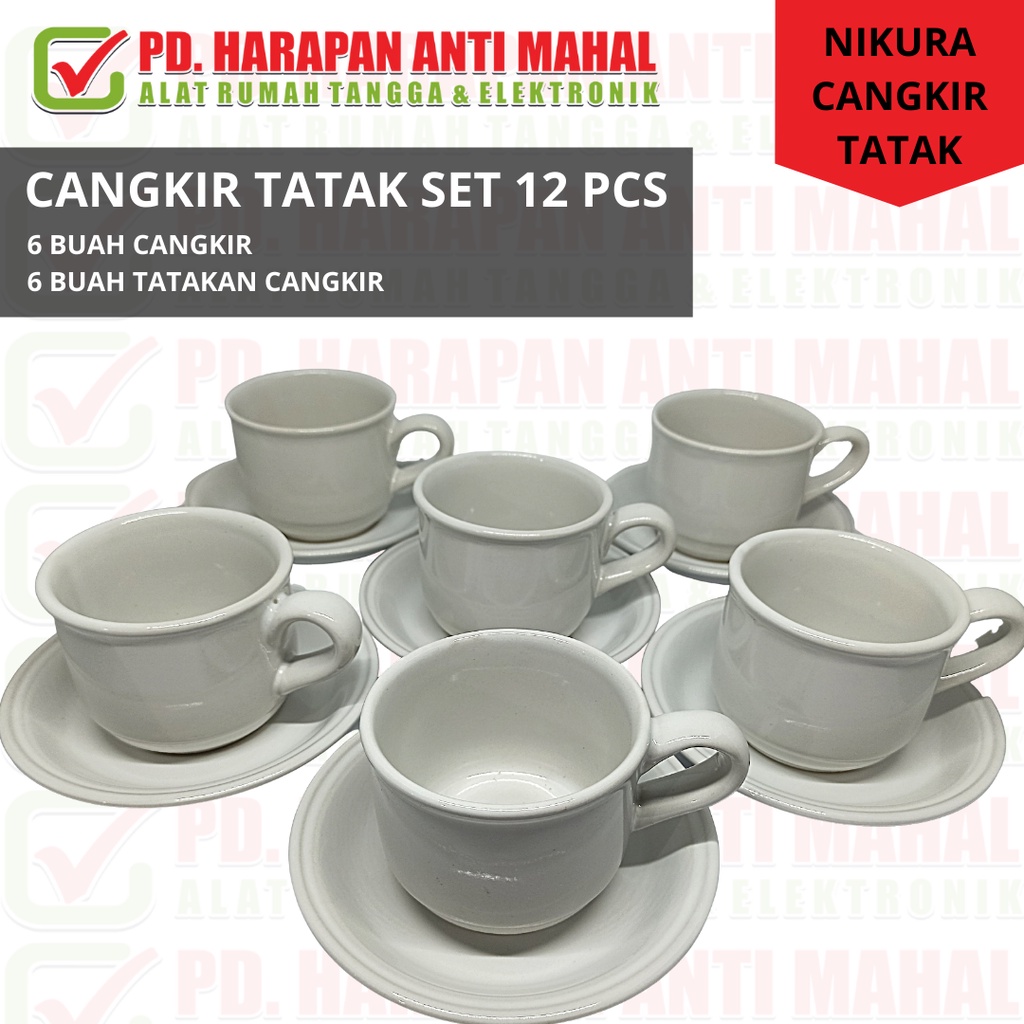 Jual 6 Pasang Cangkir Set Nikura Cangkir + Tatak Set 12pcs / Cup Saucer ... Jual 6 Pasang Cangkir Set Nikura Cangkir + Tatak Set 12pcs / Cup Saucer ...