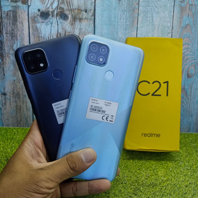 Jual Hp REALME C21 + C21Y Ram 4GB Internal 64GB 3/32 4/64 Hp Second ...