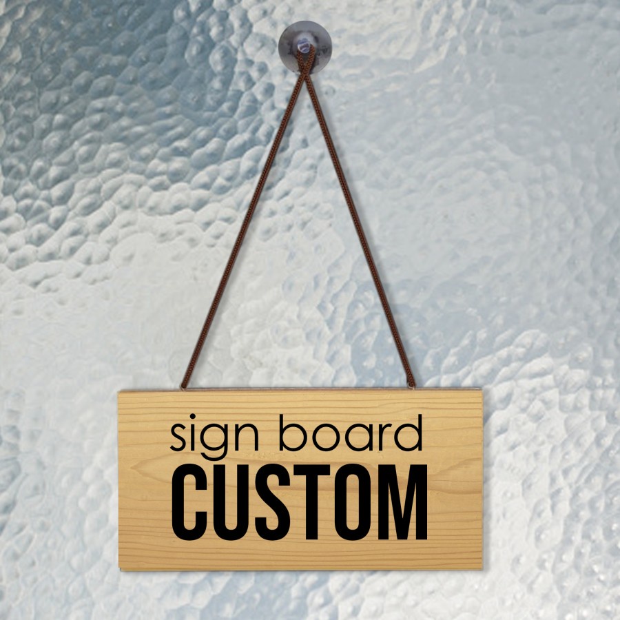 Jual sign board custom mdf 20x10cm | Shopee Indonesia