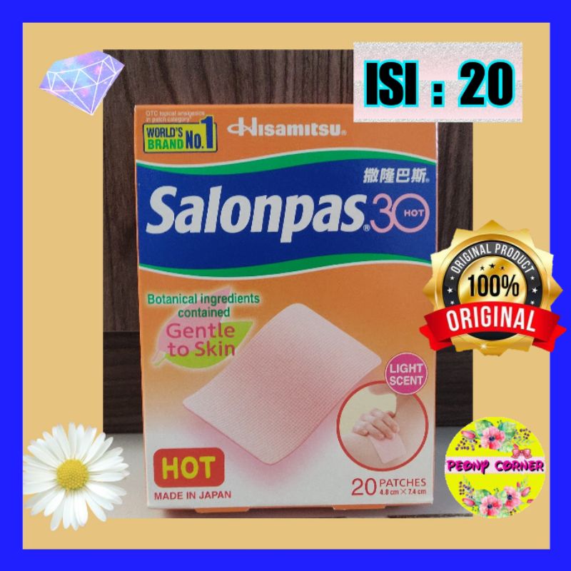 Jual Salonpas 30. Salonpas Jepang Salonpas HOT Pain Relieving Patch ...