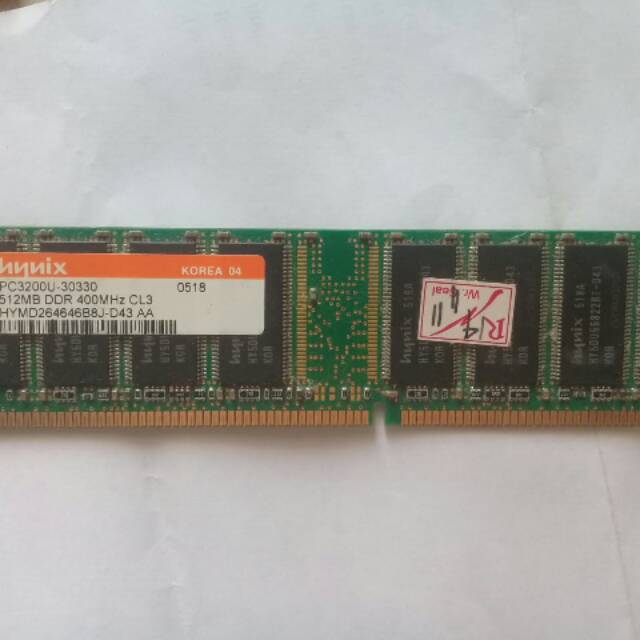 Jual Memory RAM DDR1 512MB 400MHZ HYNIX | Shopee Indonesia